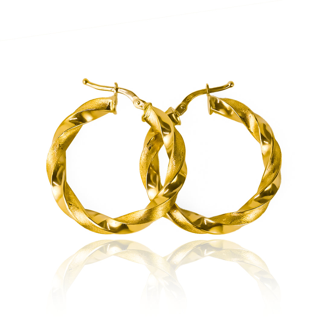 Candongas melcocha Arena XL – Joyería Caracas