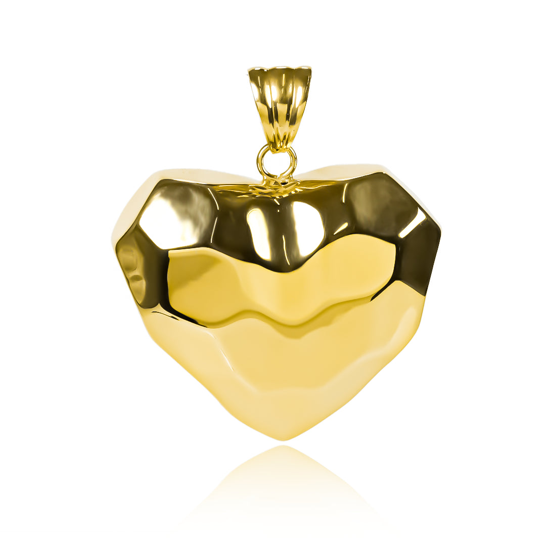 Dije super corazón electro formado tridente – Joyería Caracas