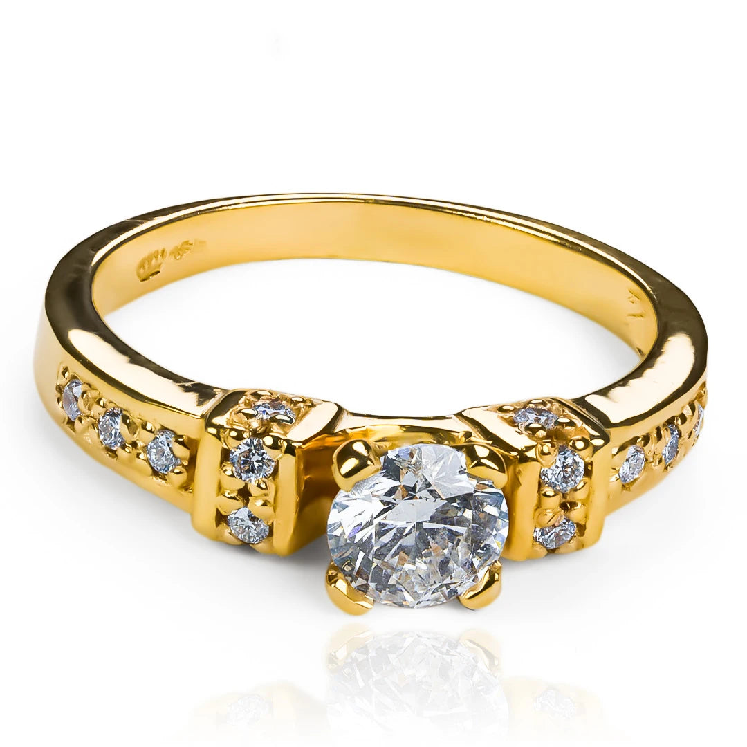 Vampire engagement ring - diamond – Joyería Caracas